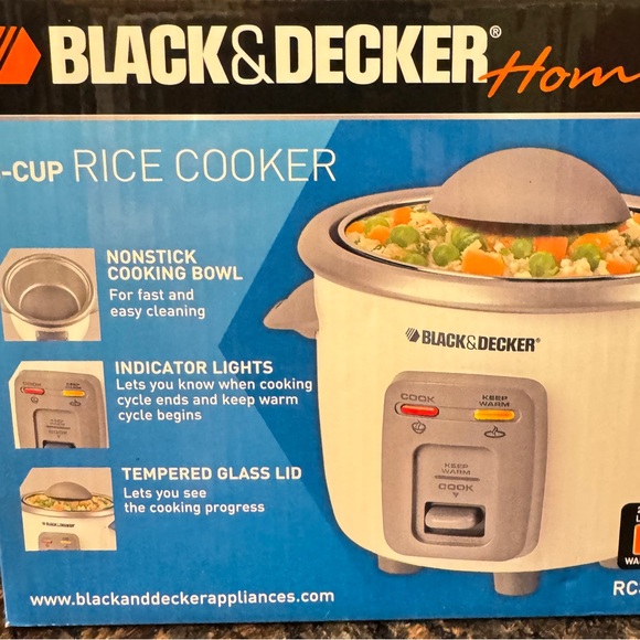 Black & Decker | Kitchen | Black Decker White Rice Cooker | Poshmark